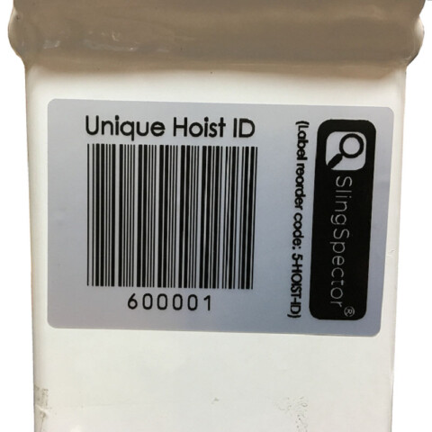 Hoist ID Barcode Labels - For any brand of patient lifting sling